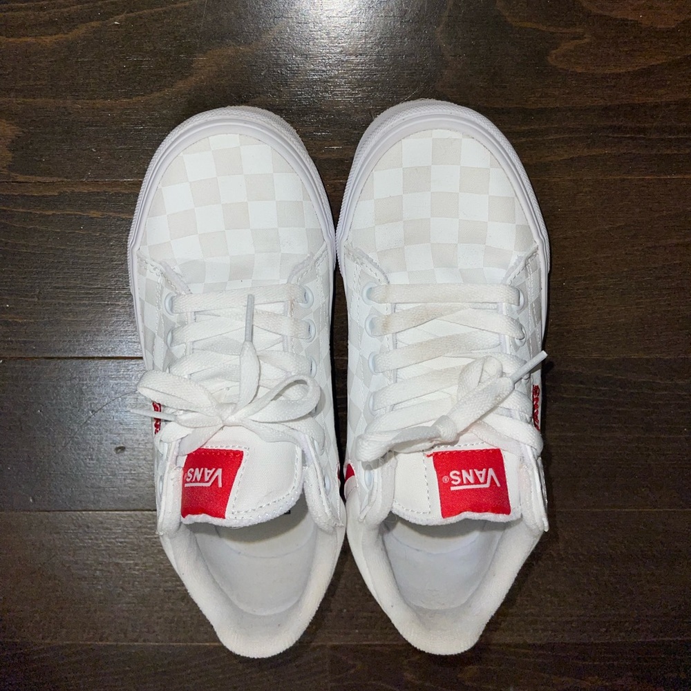 White Checkered Vans - Gem